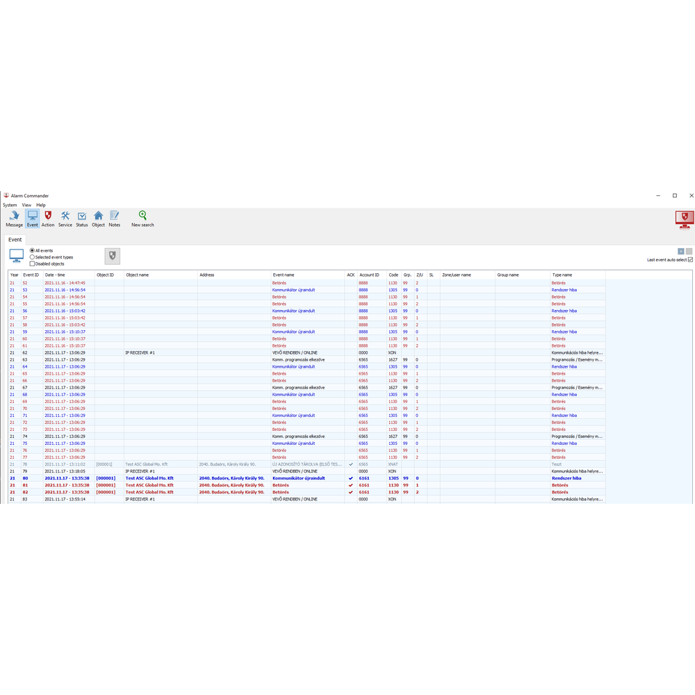 Alarm Commander Base upgrade with 250 objects